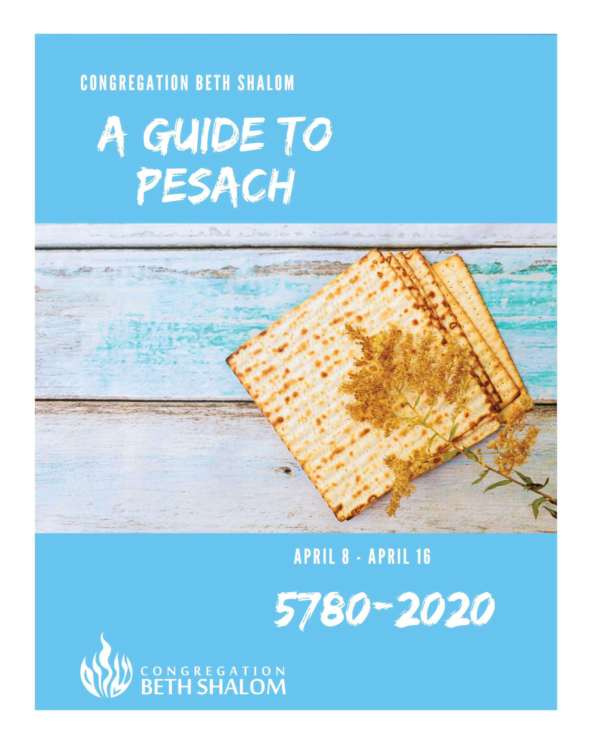 PassoverGuide 2020 FINAL_Page_01 | Congregation Beth Shalom